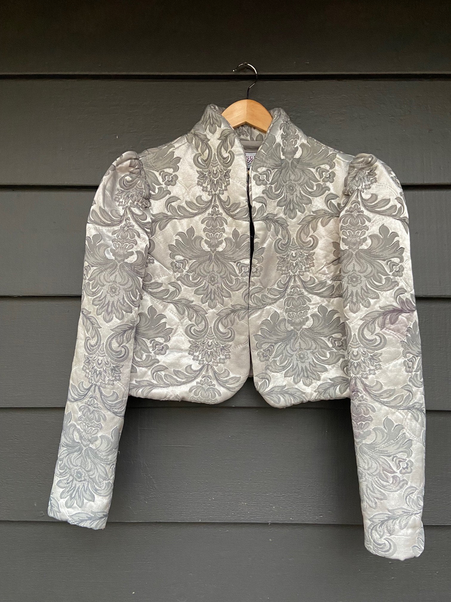 Sarah Jacket / Overdyed vintage satin brocade | Saint Clairs Scissors